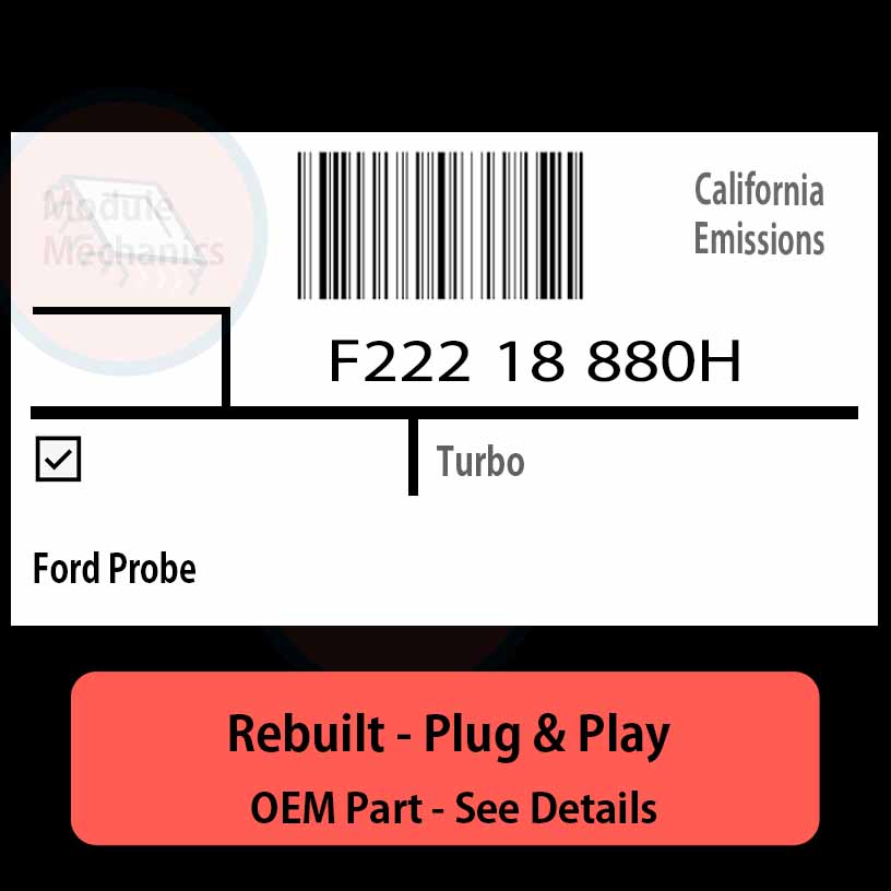 F222 18 880H Denso ECU - PLUG & PLAY | Ford Probe | ECM PCM BCM Engine ...