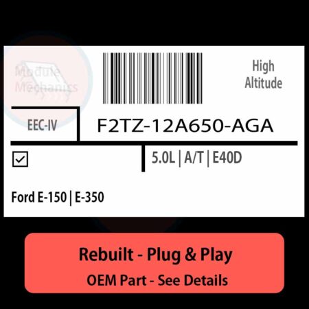 F2TZ-12A650-AGA EEC-IV ECU - PLUG & PLAY | Ford E-150 | E-350 | ECM PCM ...