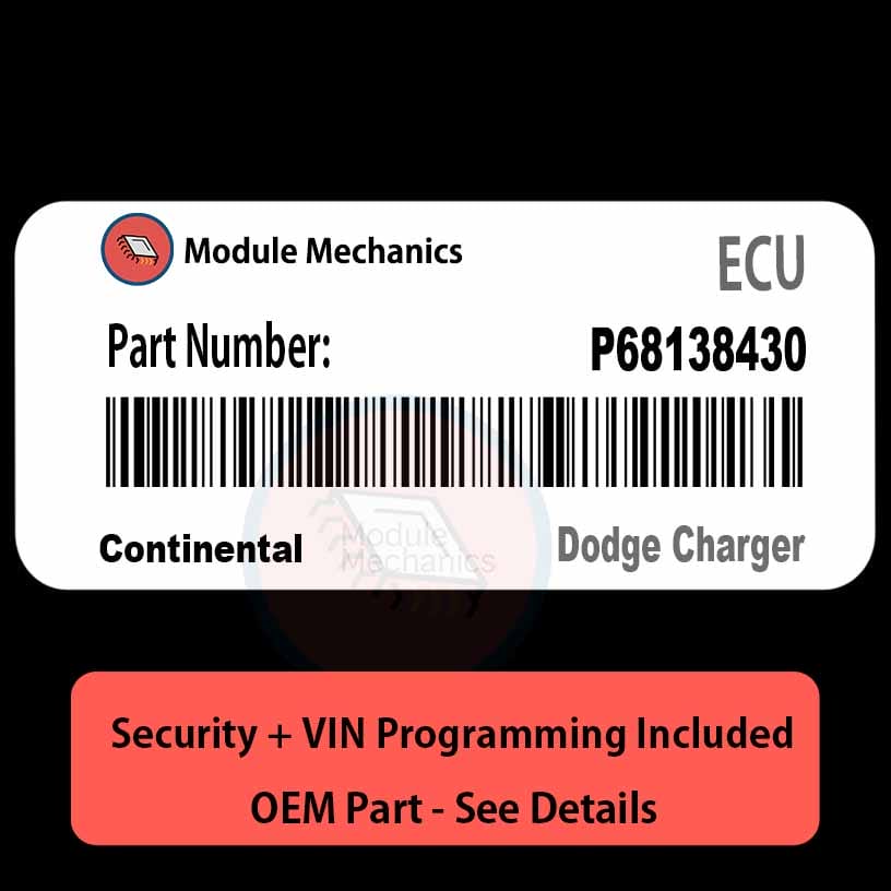 P68138430 ECU with PROGRAMMING - VIN & Security | Dodge Charger | ECM ...