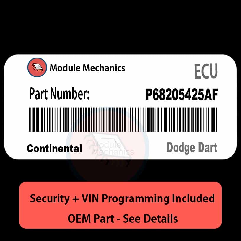 P68205425AF ECU with PROGRAMMING - VIN & Security | Dodge Dart | ECM ...