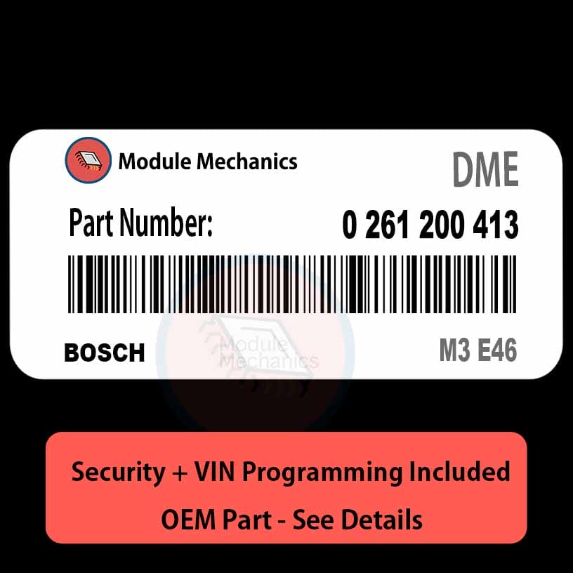 0 261 200 413 ECU with PROGRAMMING - VIN & Security | M3 E46 | ECM DME ...