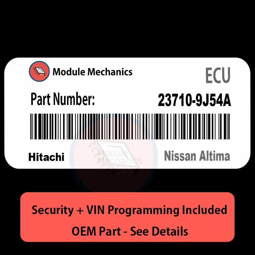 23710-9J54A ECU with PROGRAMMING - VIN & Security | Nissan Altima | ECM ...