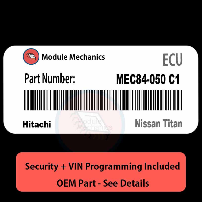 MEC84-050 C1 ECU with PROGRAMMING - VIN & Security | Nissan Titan | ECM ...
