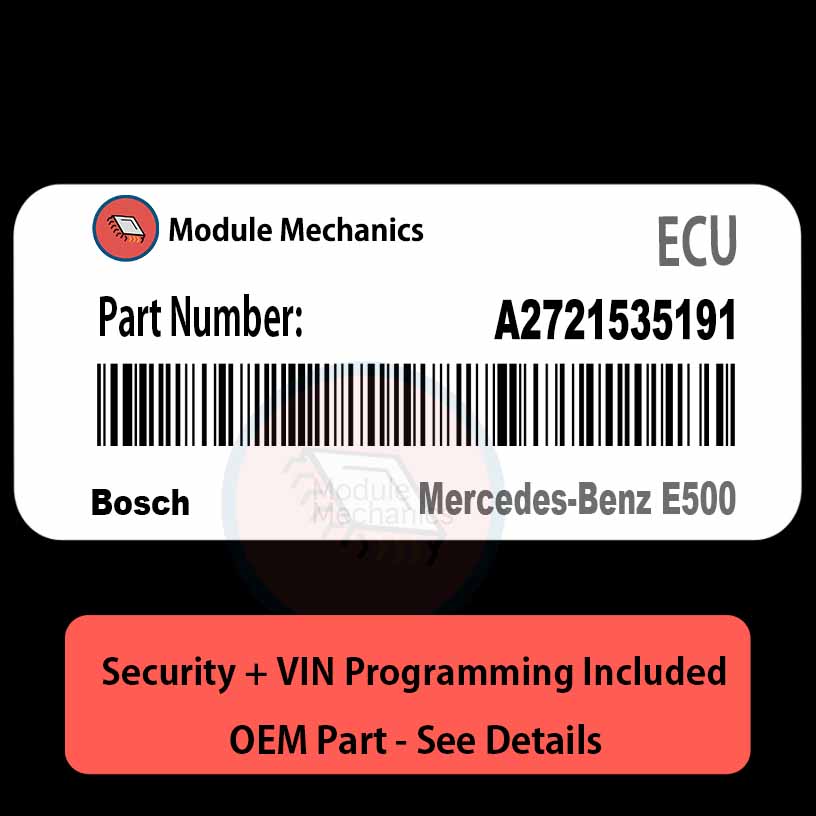 Mercedes E500 ECU Programming & VIN Security