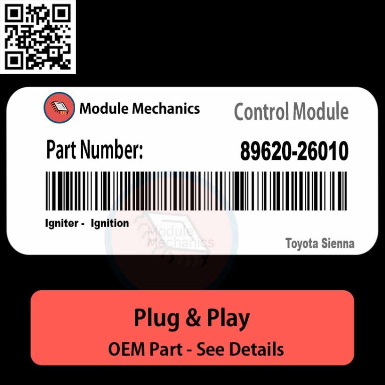 89620-26010 Igniter, Ignition Module OEM | Toyota Sienna - Module Mechanics