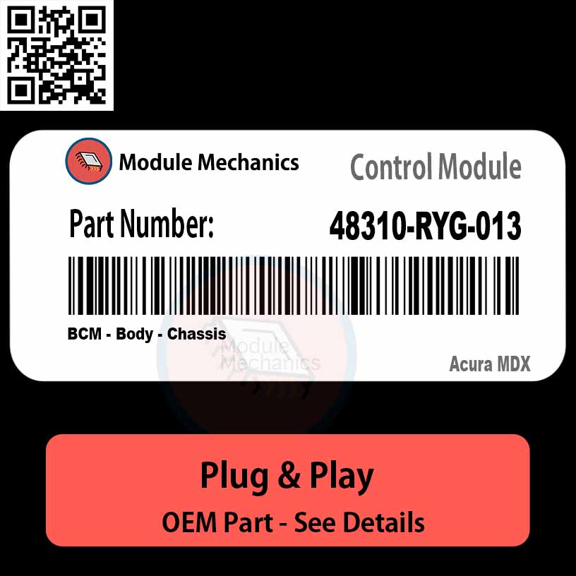 48310-RYG-013 BCM, Body, Chassis Module OEM | Acura MDX - Module Mechanics