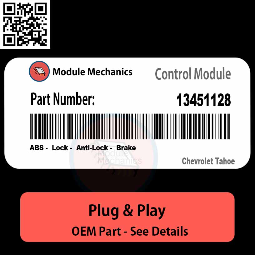 13451128 ABS, Lock, Anti-Lock, Brake Module OEM | Chevrolet Tahoe ...