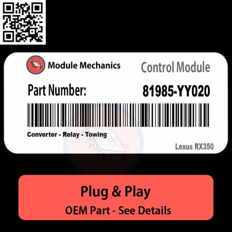 81985-YY020 Converter, Relay, Towing Module OEM | Lexus RX350 - Module ...