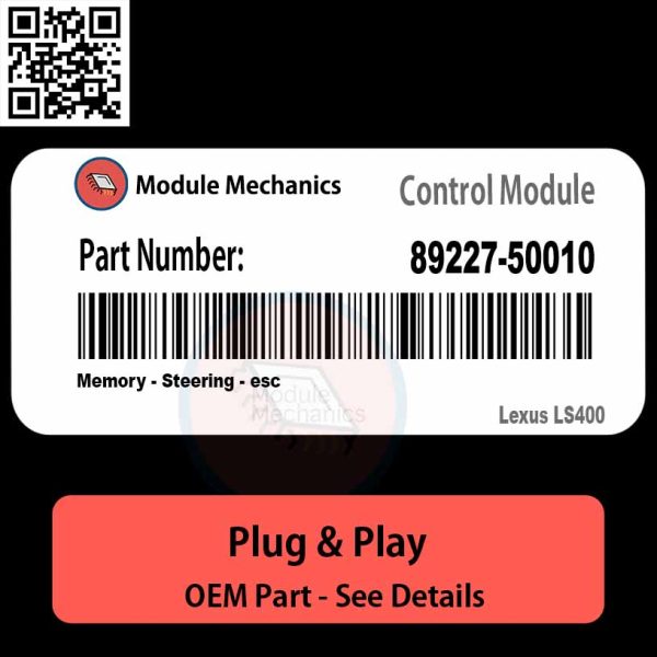 89227-50010 Memory, Steering, esc Module OEM | Lexus LS400 - Module ...