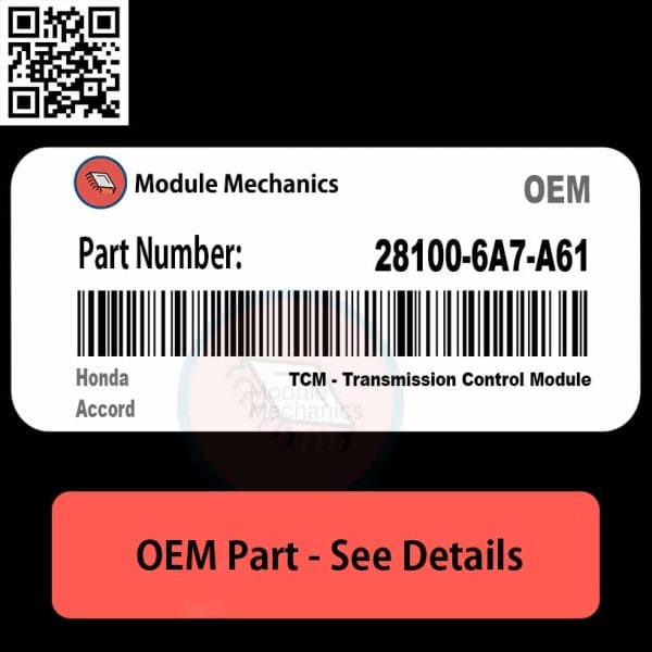 28100-6A7-A61 TCM - Transmission Control Module OEM | Honda Accord ...