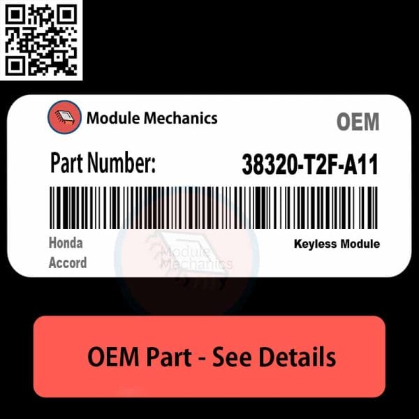 38320-T2F-A11 Keyless Module OEM | Honda Accord - Module Mechanics