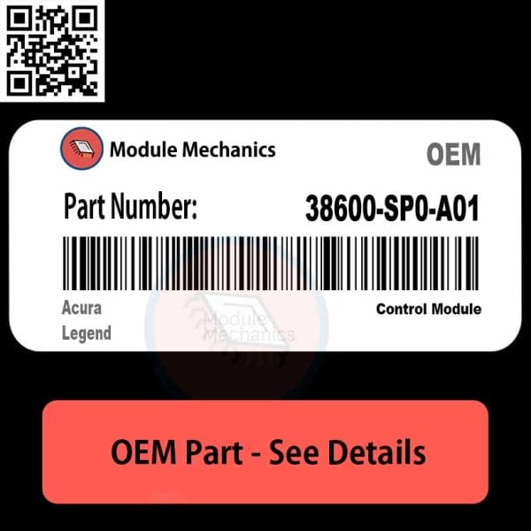 38600-SP0-A01 Control Module OEM | Acura Legend - Module Mechanics